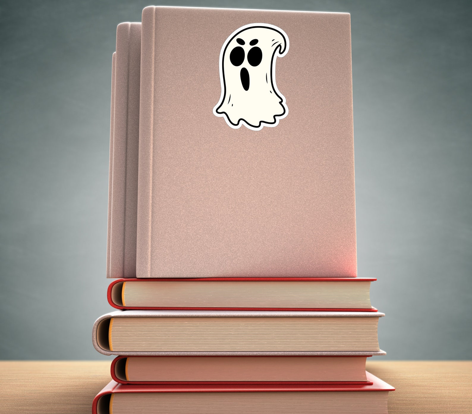 Funny Ghost Sticker for Halloween, Humorous Halloween Haunting, Funny ...