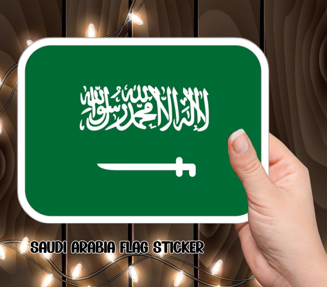 Saudi Arabia Flag Vinyl Sticker: Patriotic Travel Decal - Etsy