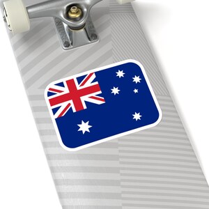 Australian Flag Decal, Patriotic Vinyl Sticker, Unique Australia ...