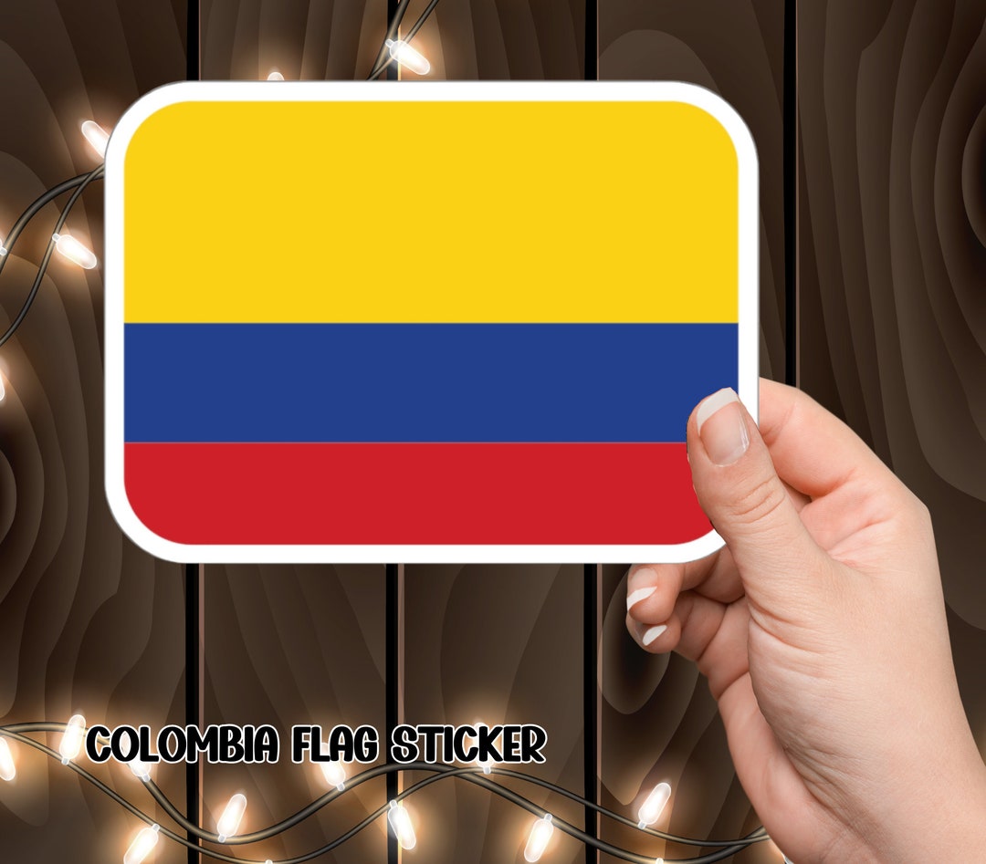 Colombia Flag Sticker - Vibrant Decal for Laptops and Water Bottles ...