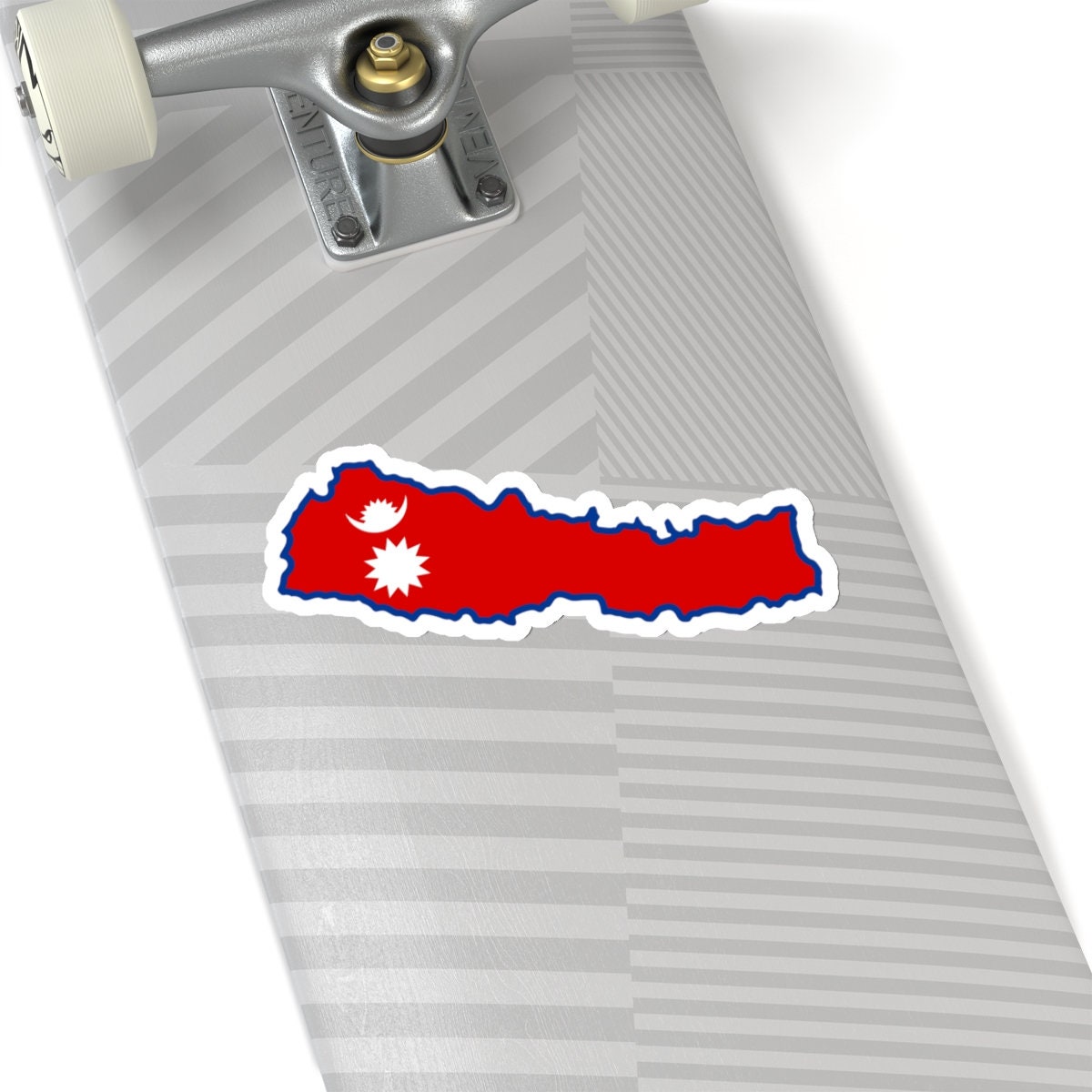 Unique Nepal Map Decal, Adventure Lover's Travel Accessory, Colorful ...