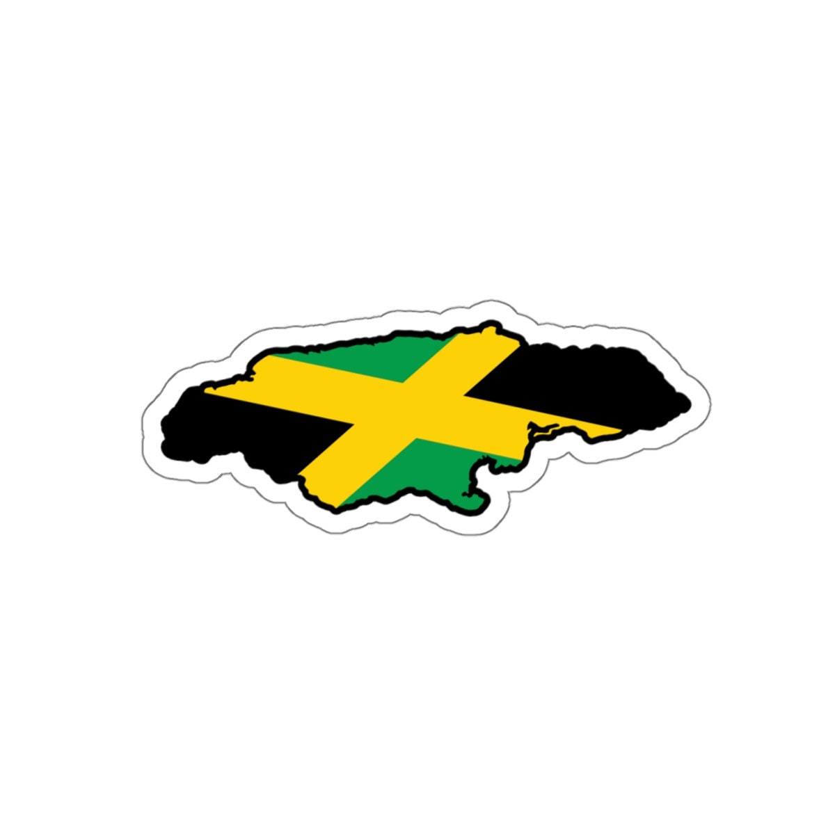 Jamaica Map Sticker, Gift for Jamaicans, Jamaican Map, Jamaican Decor ...