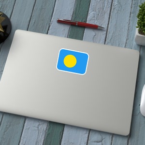Palau Flag Decal for Planer, Laptop, and More, Palau Flag Vinyl Sticker ...