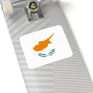 Cyprus Flag Sticker, Patriotic Decal for Car, Laptop, and More, Cyprus ...
