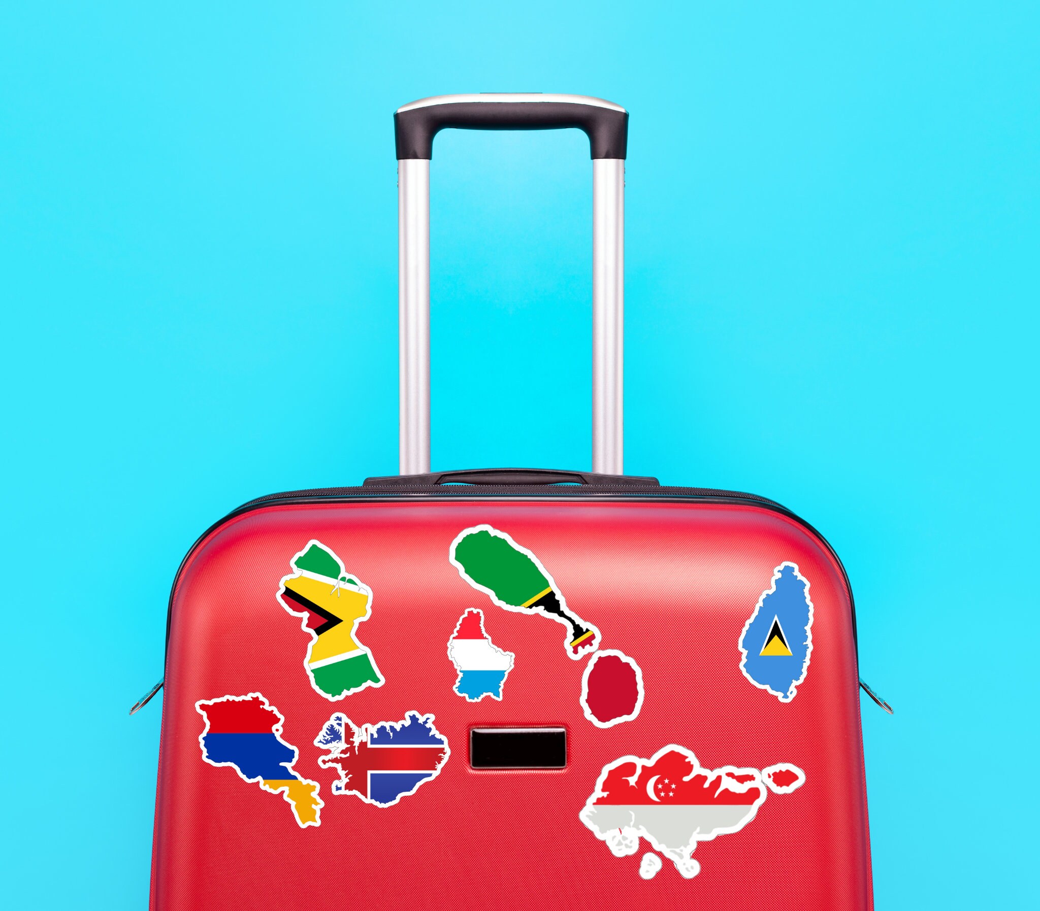 Colorful Singapore Map Vinyl Sticker: Travel Souvenir - Etsy