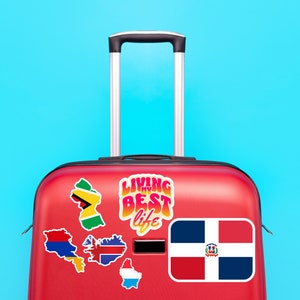Decorate With Style, Dominican Republic Flag Vinyl Sticker, Show Your ...