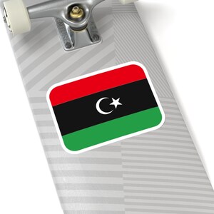 Patriotic Libya Flag Vinyl Sticker Decal for Home Decor, Exclusive ...
