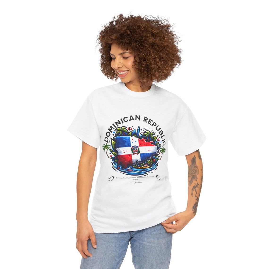 Dominican Republic T-shirt, Dominican Illustration T-shirt, Gift T ...
