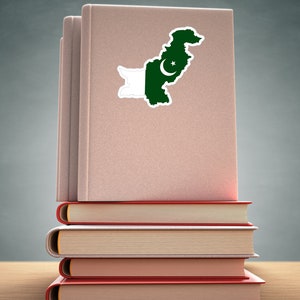 Pakistan Map Sticker, Travel Decal for Laptops, Journals, and ...