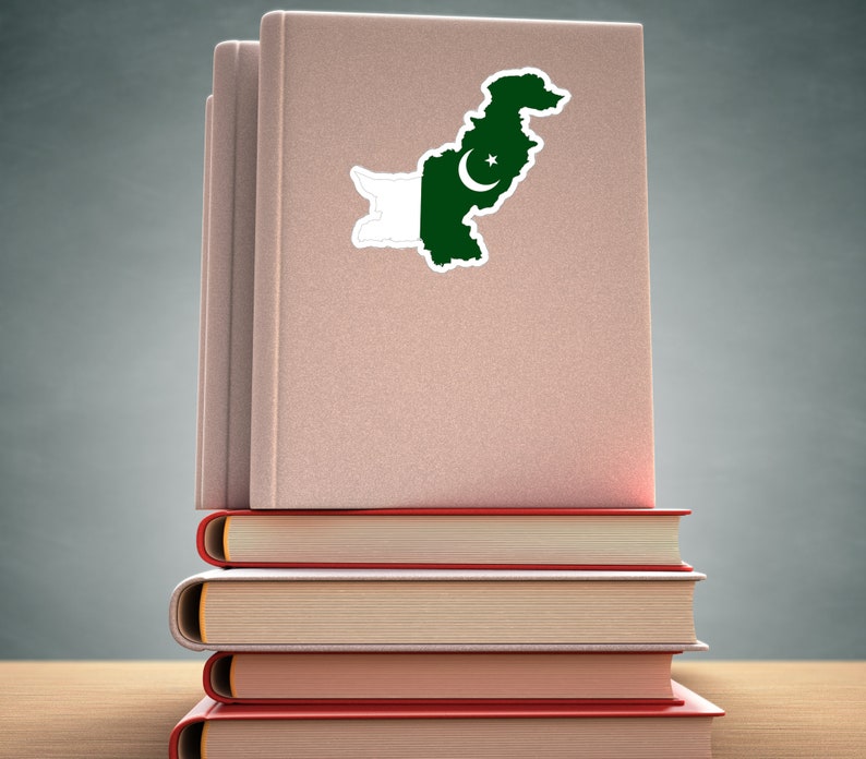 Pakistan Map Sticker, Travel Decal for Laptops, Journals, and ...