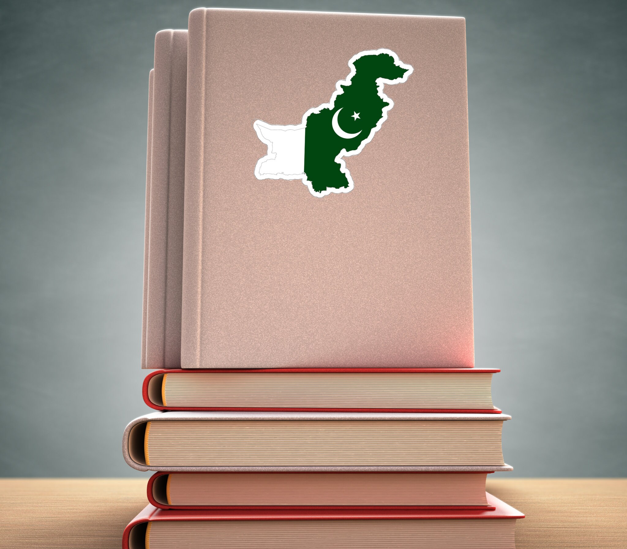 Pakistan Map Sticker, Travel Decal for Laptops, Journals, and ...