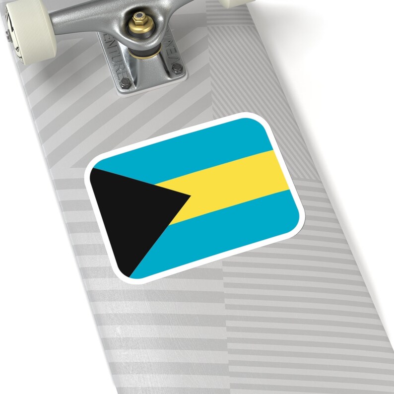 Bahamas Flag Vinyl Sticker for Laptops, Cars, and More, Vibrant Bahamas ...