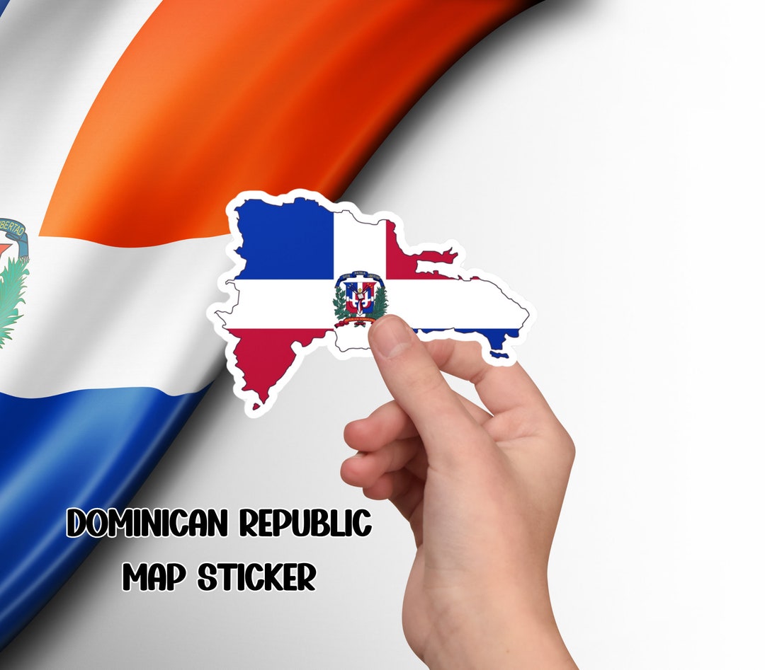 Dominican Republic Map Sticker, Gifts for Dominicans, Dominican ...