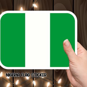 Nigeria Flag Sticker: Durable Vinyl Decal for Travelers - Etsy