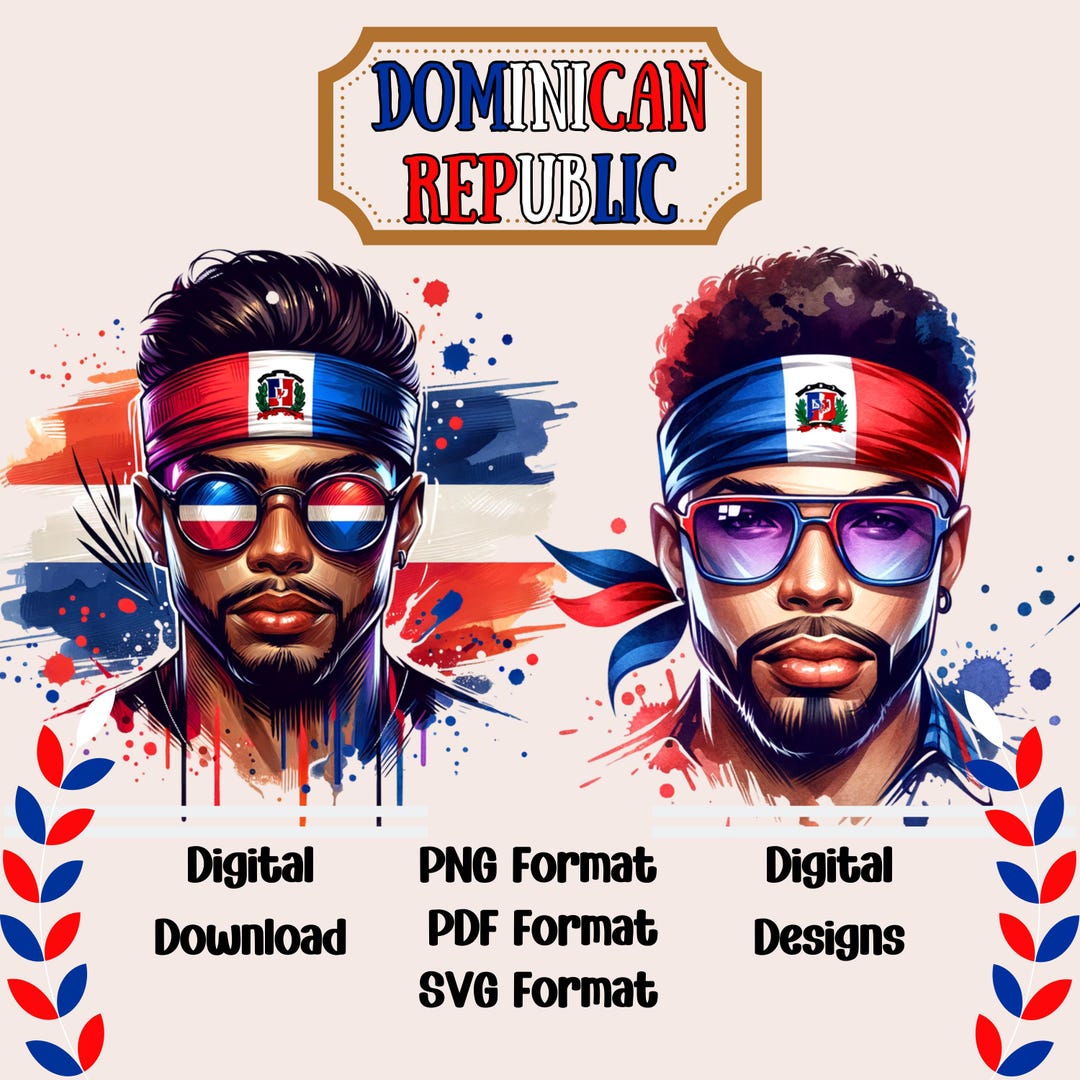 Dominican Republic Men in SVG, PNG, PDF Format, Dominican Republic ...