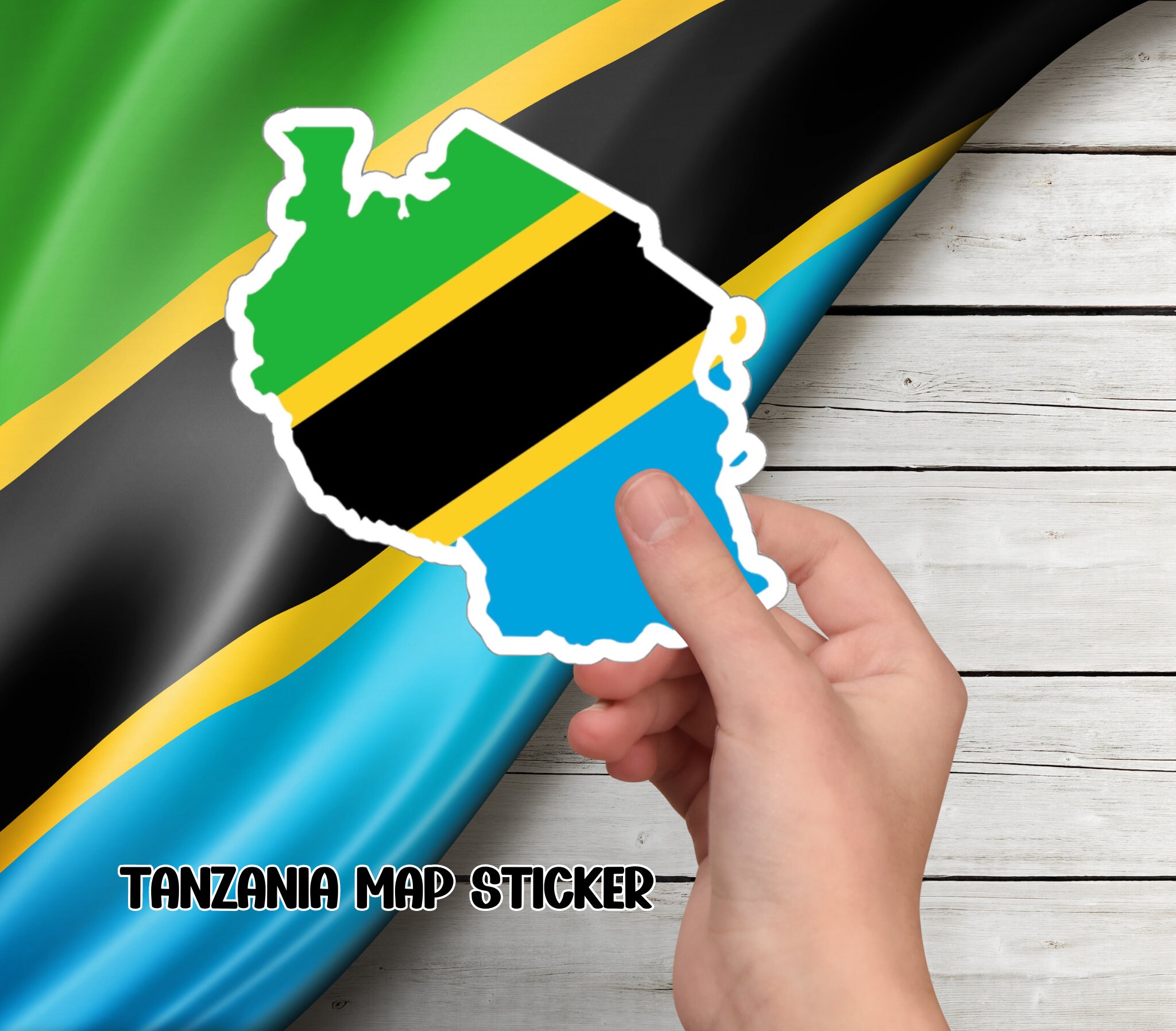 Tanzania Map Sticker, Gift for Tanzanians, Tanzania Map, Tanzanian ...