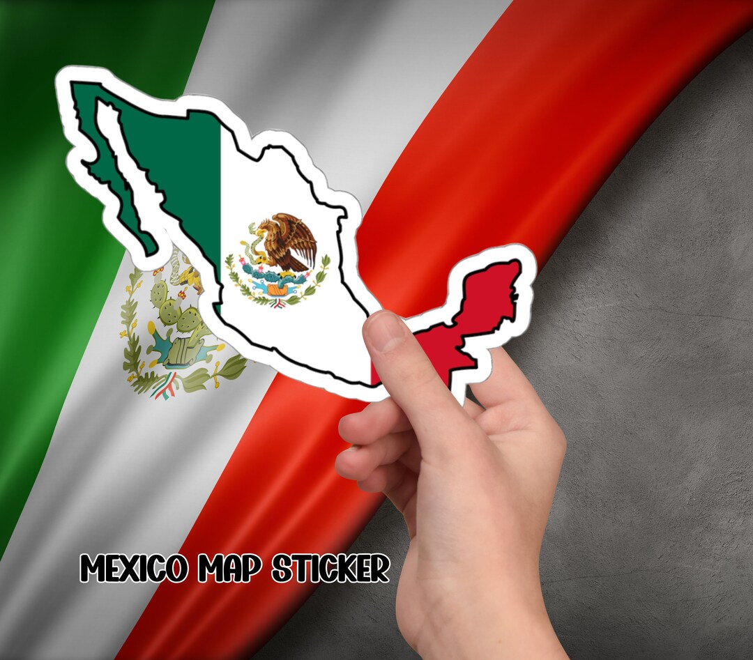 Mexican Map Sticker, Gifts for Mexicans, Mexican Map, Mexican ...