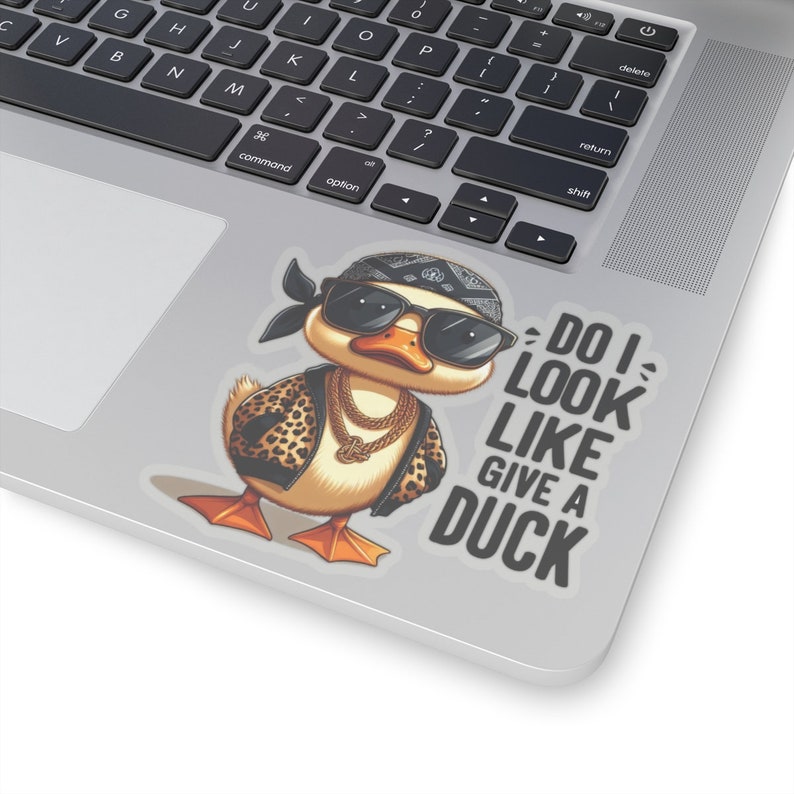 Funny Duck Sticker, Decorative Funny Sticker, Sarcastic Gift Sticker ...