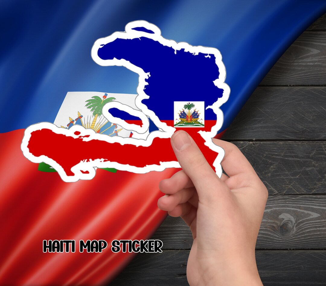 Haiti Map Sticker, Gift for Haitians, Haiti Map, Haitian Decoration ...