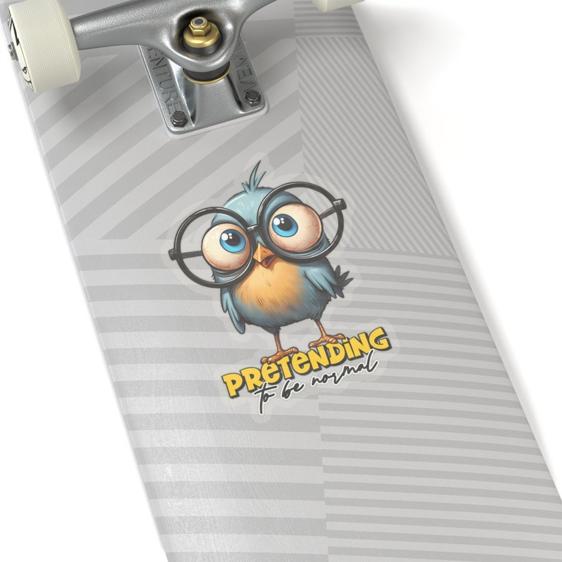 Funny Bird Design Sticker, Quirky Quote Decal for Car, Phone, or Tablet ...