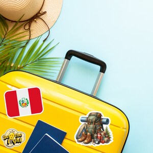 Peru Flag Sticker, Patriotic Vinyl Decal for Car, Laptop, and More ...