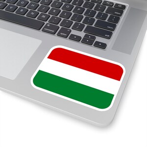 Hungary National Flag Sticker, European Country Souvenir Decal for ...