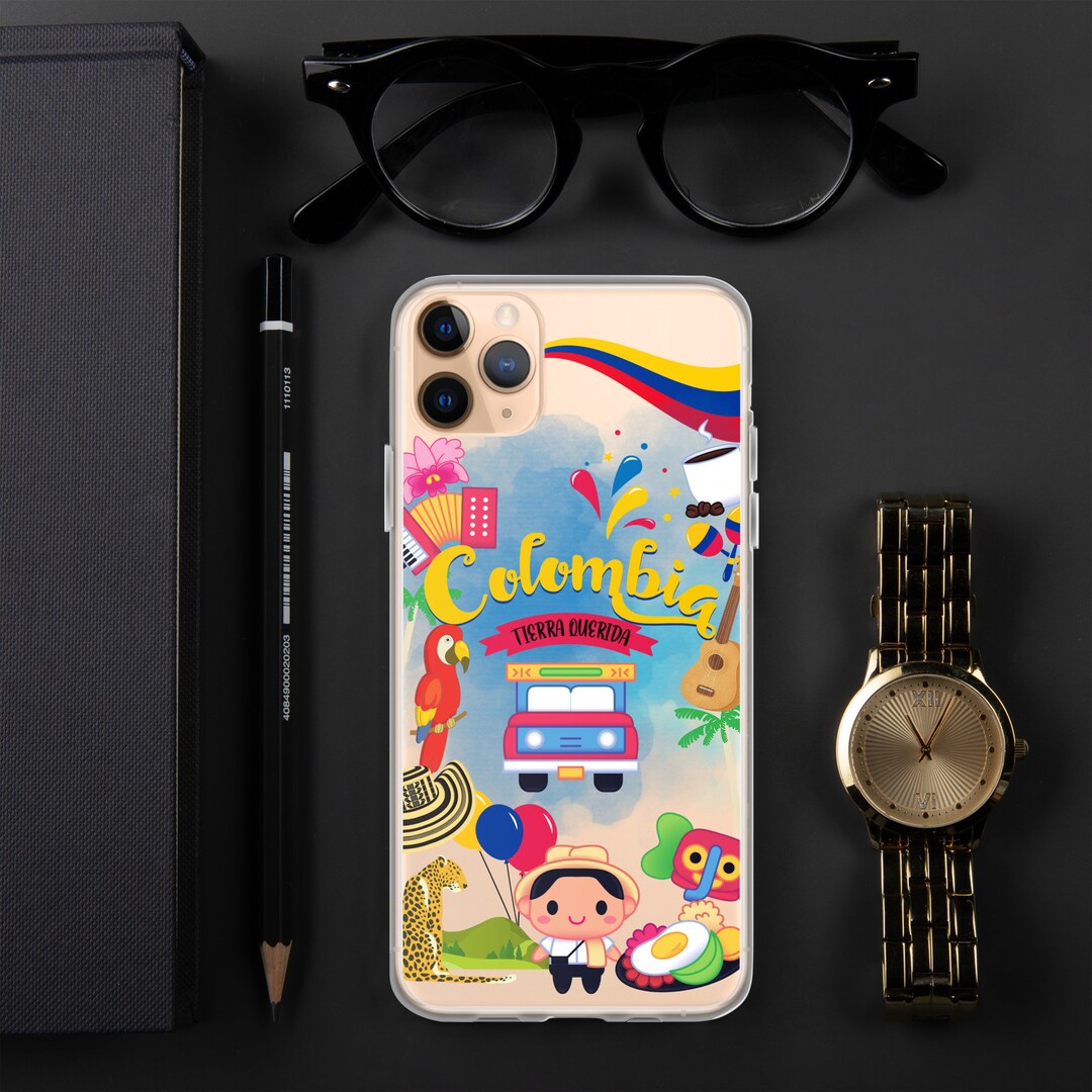 Colombian Pride iPhone Case: Transparent Cover With National Print - Etsy