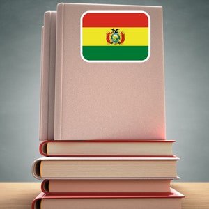 Bolivia Flag Sticker, South American Patriotic Decal, Colorful Bolivia ...