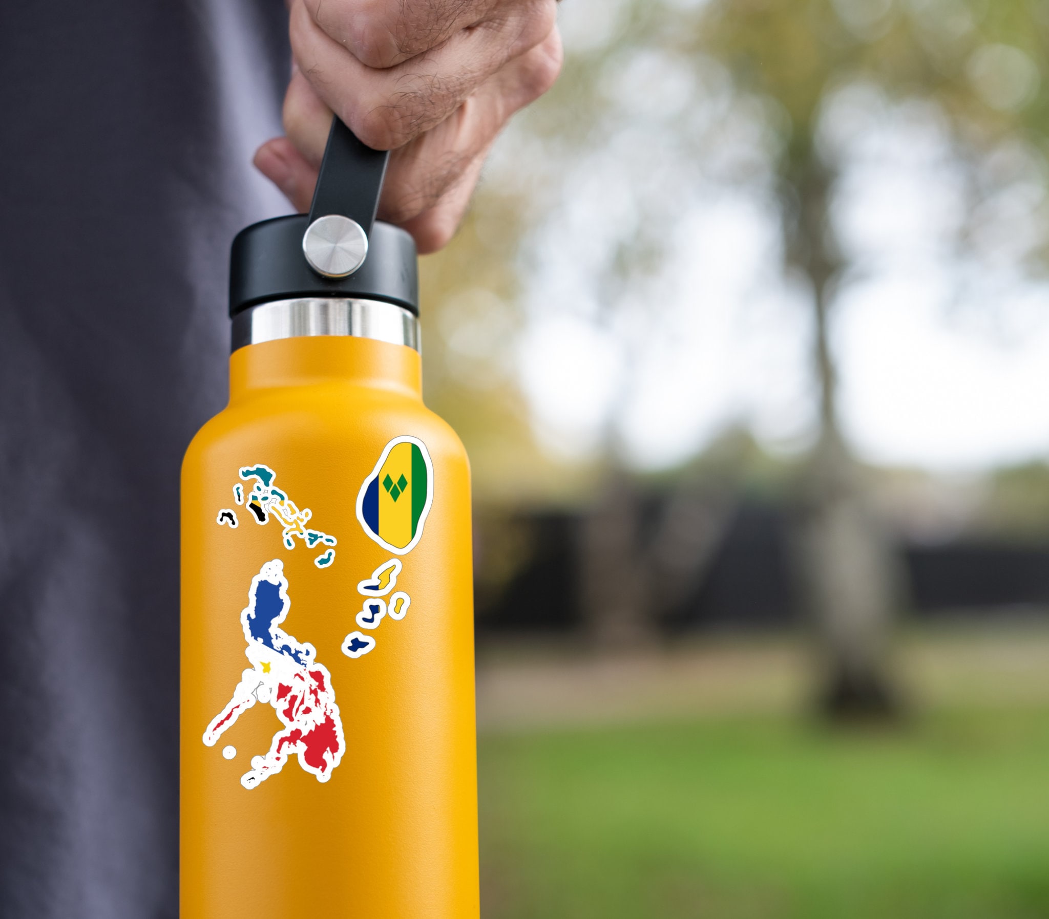 Philippines Map Vinyl Sticker, Wanderlust Adventure Decal, Colorful ...