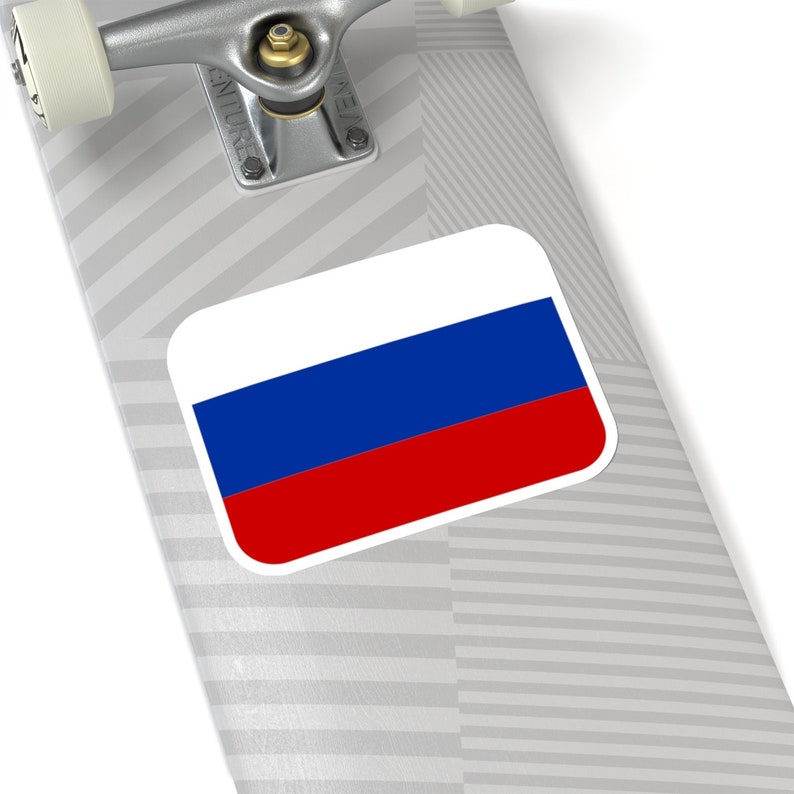 Russian Flag Sticker, Vinyl Decal for Travel Lovers and Adventure ...