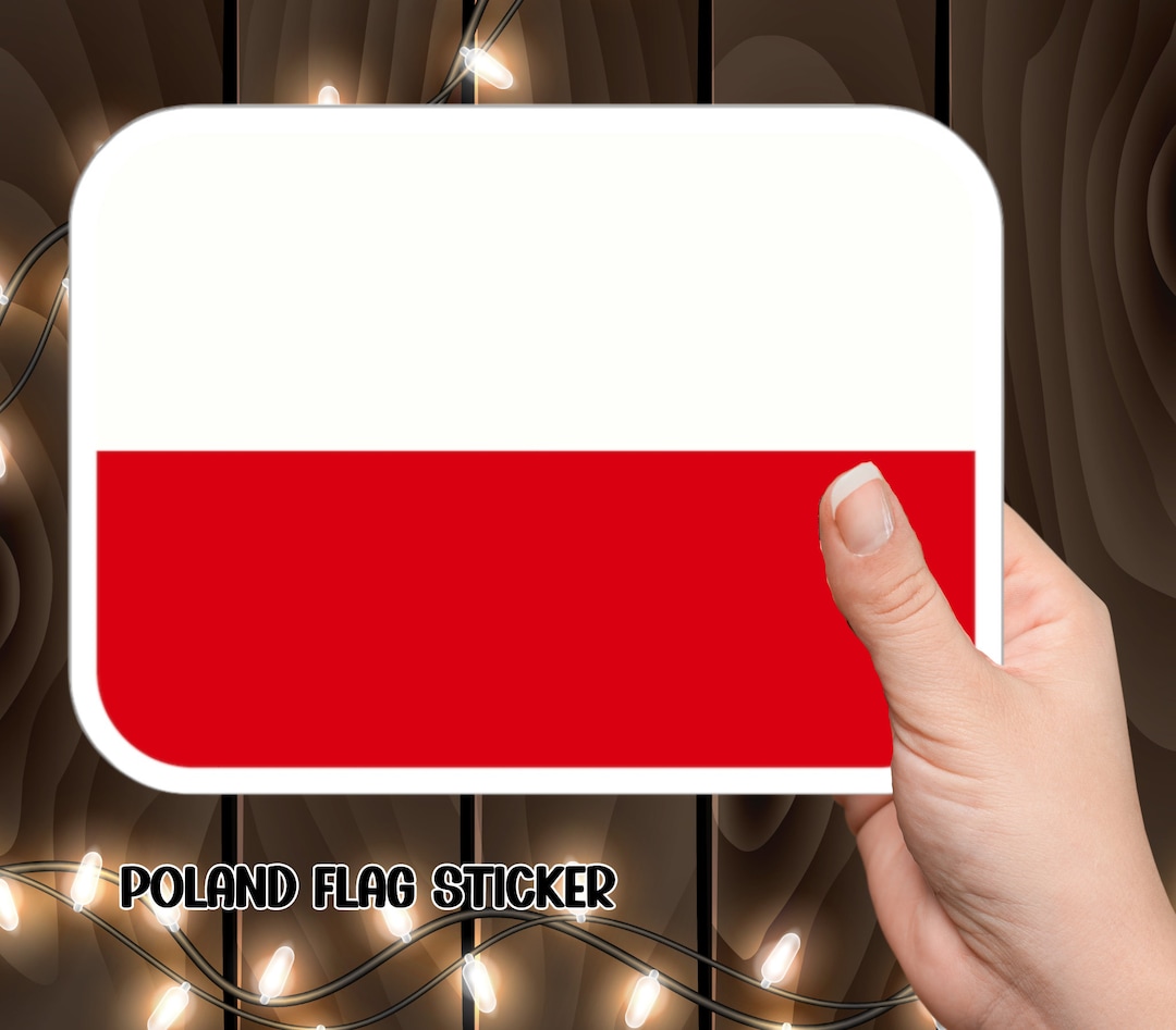 Poland Flag Vinyl Sticker, Show Your Heritage With This Adhesive Decal ...