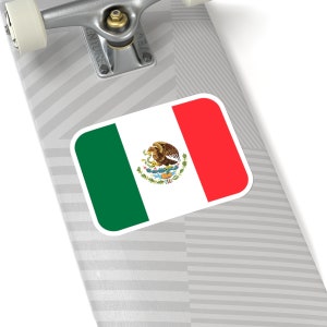 Colorful Mexico Flag Vinyl Sticker, Travel Inspired Decor, Vibrant ...