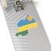 Rwanda Map Sticker, Custom Travel Decal, Colorful Rwanda Map Sticker ...
