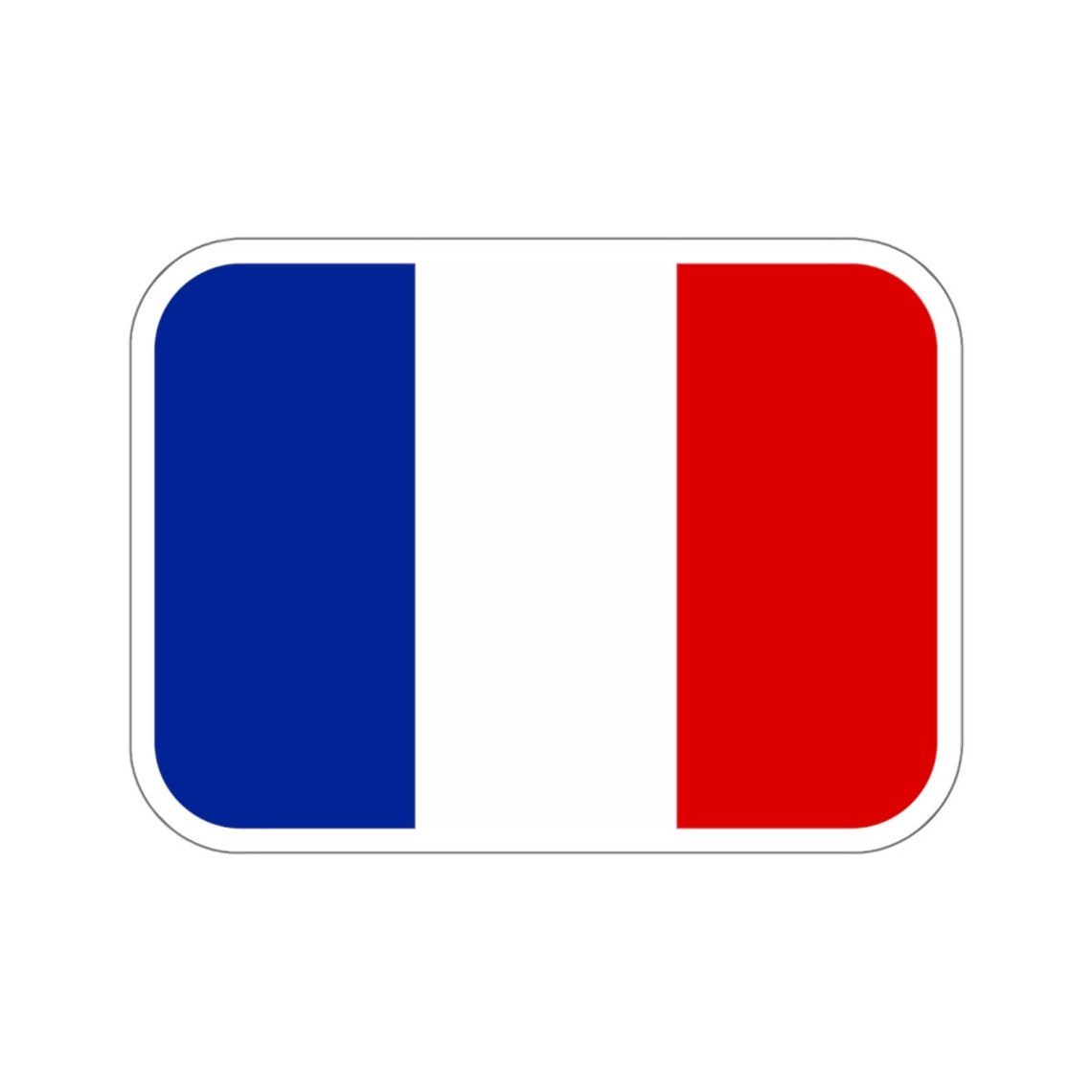 France Flag Sticker for Travelers and Francophiles, France Flag Vinyl ...