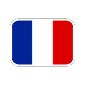 France Flag Sticker for Travelers and Francophiles, France Flag Vinyl ...