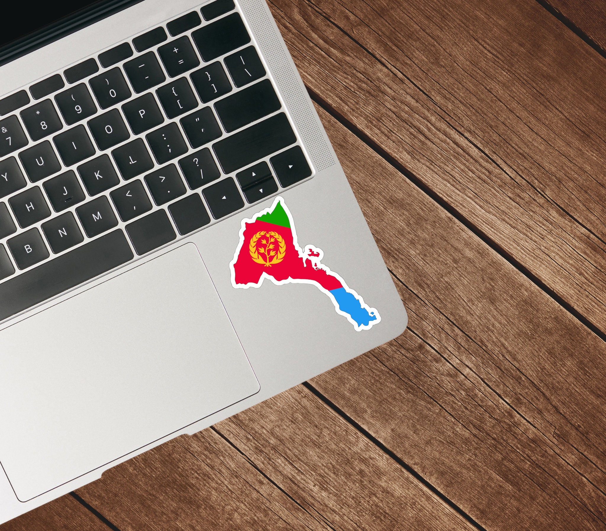 Eritrea Map Sticker With Glossy Finish - Etsy