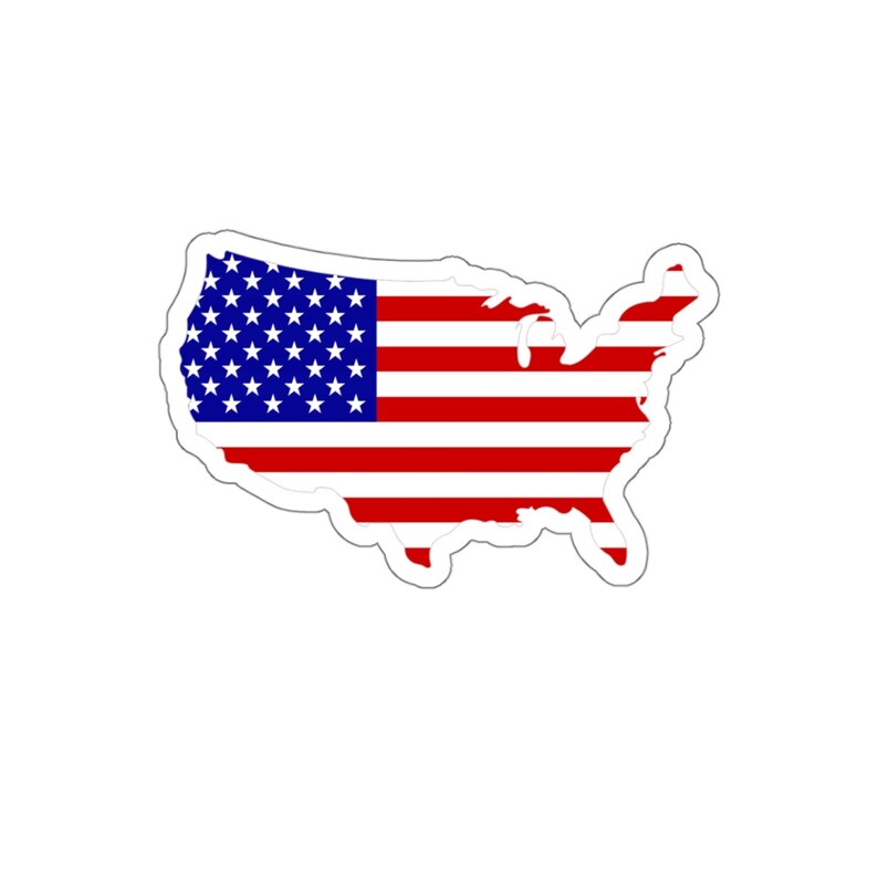 United States Map Sticker, Gift for Americans, American Map, American ...