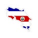 Costa Rica Map Sticker, Gifts for Ticos, Costa Rica Map, Costa Rican ...