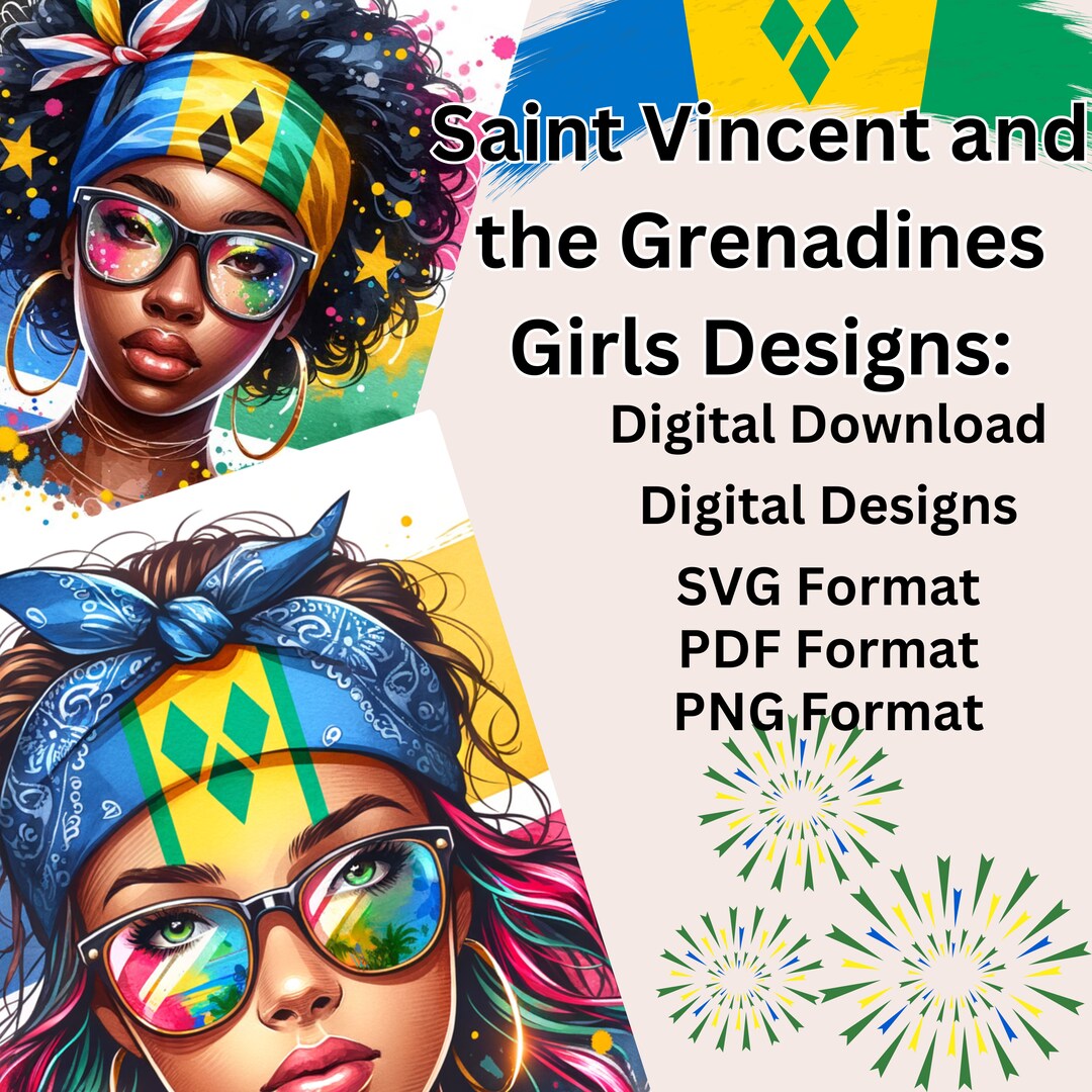 SVG, PNG, PDF Digital Images, Instant Download of Saint Vincent and the ...