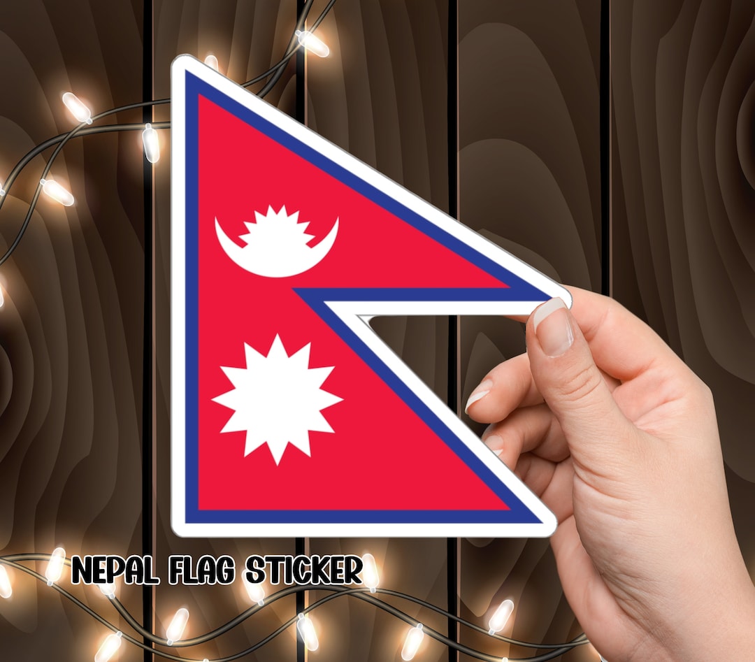 Vinyl Sticker of Nepal Flag for Travel Enthusiasts, Patriotic Nepal ...
