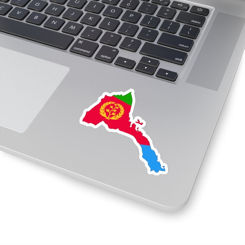 Eritrea Map Sticker With Glossy Finish - Etsy