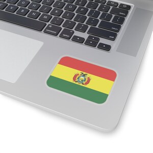 Bolivia Flag Sticker, South American Patriotic Decal, Colorful Bolivia ...