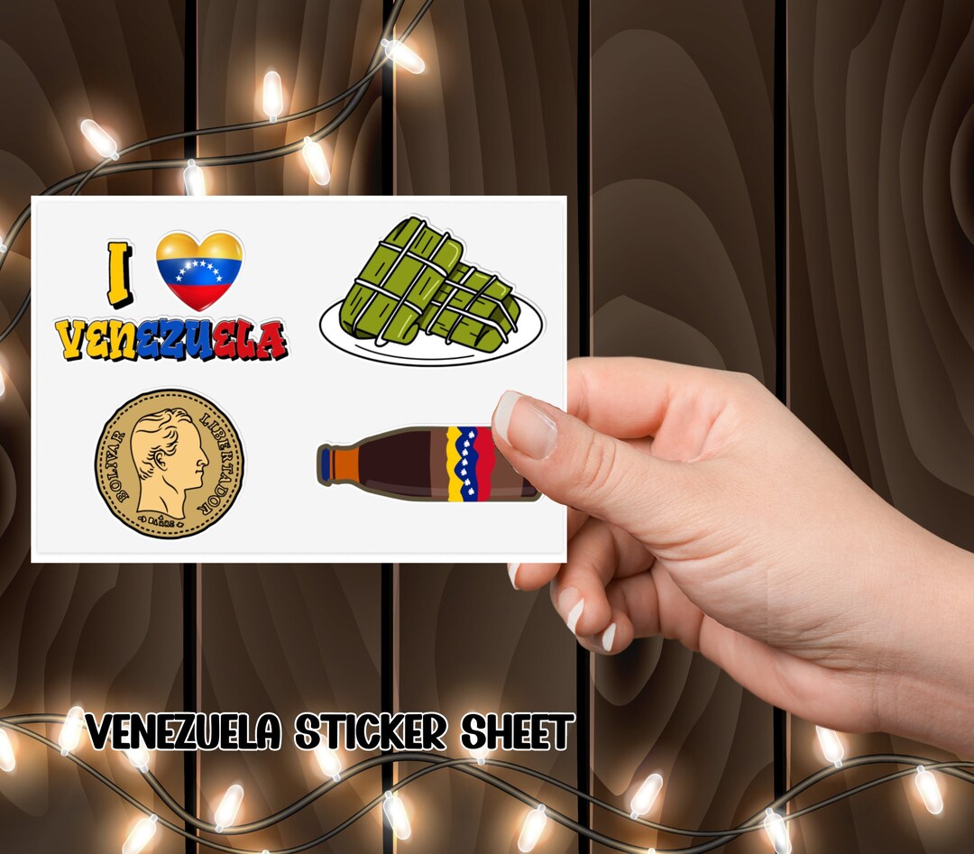 Venezuelan Vibes, Sheet of Stickers Featuring Iconic Imagery ...