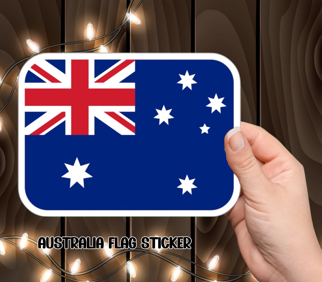 Australian Flag Decal, Patriotic Vinyl Sticker, Unique Australia ...