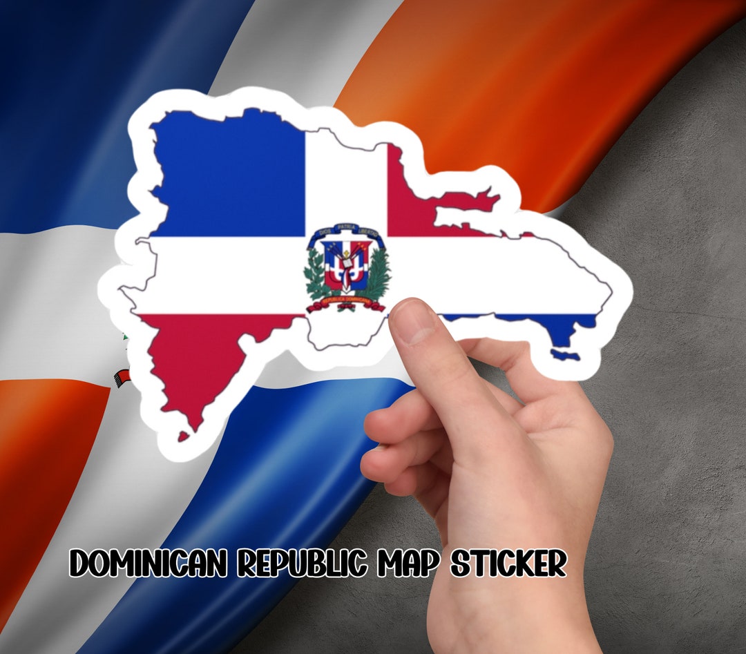 Dominican Republic Map Sticker, Gifts for Dominicans, Dominican ...