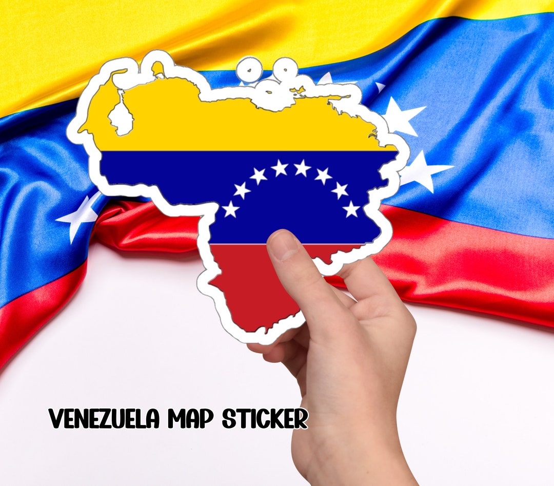 Venezuela Map Sticker, Gift for Venezuelans, Venezuela Map, Venezuelan ...