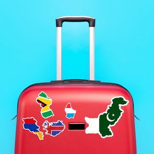 Pakistan Map Sticker, Travel Decal for Laptops, Journals, and ...