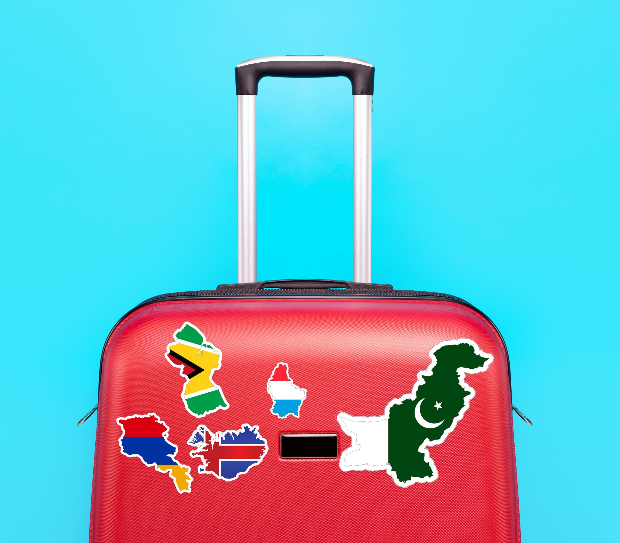 Pakistan Map Sticker, Travel Decal for Laptops, Journals, and ...