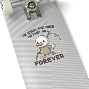 Funny Duck Sticker, Decorative Funny Sticker, Sarcastic Gift Sticker ...