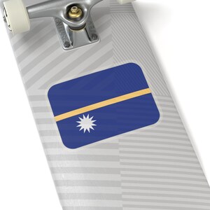 Nauru Flag Decal, Patriotic Vinyl Sticker, Nauru National Flag Adhesive, Glossy Decal, Custom ...